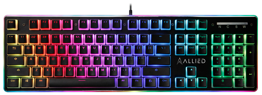 Allied Firehawk Mechanical Gaming Keyboard - Outemu Blue Switches